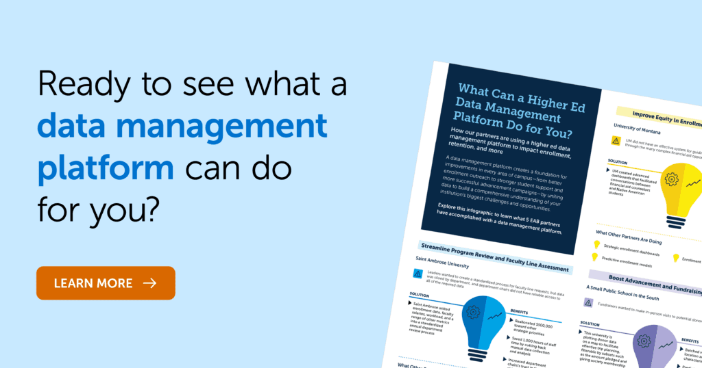 What Can a Higher Ed Data Management Platform Do for You?
