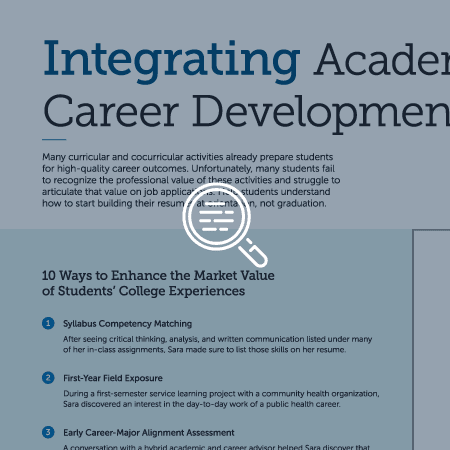 Integrating Academic and Career Development | EAB