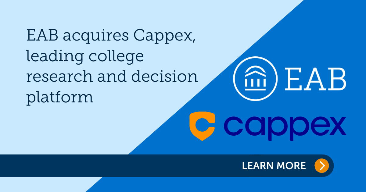 EAB Acquires Cappex, a Leading College Research and Decision Platform | EAB