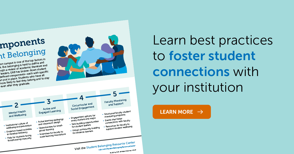 5 Key Components of Student Belonging in Higher Ed | EAB
