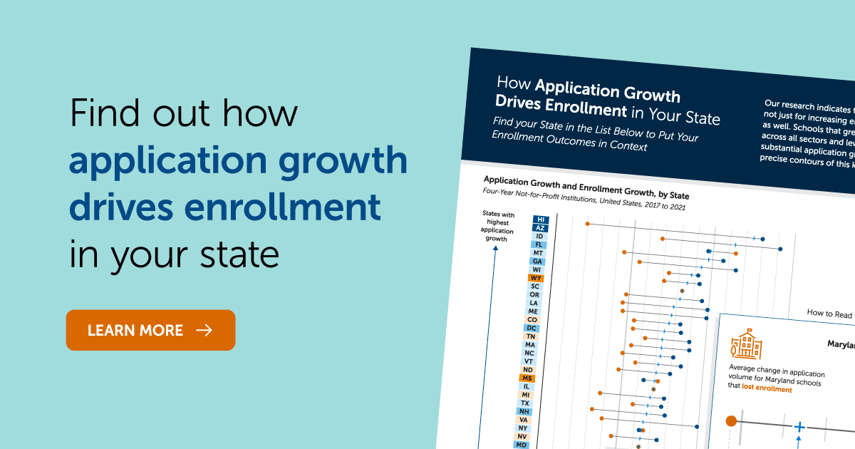 How application growth drives enrollment in your state | EAB