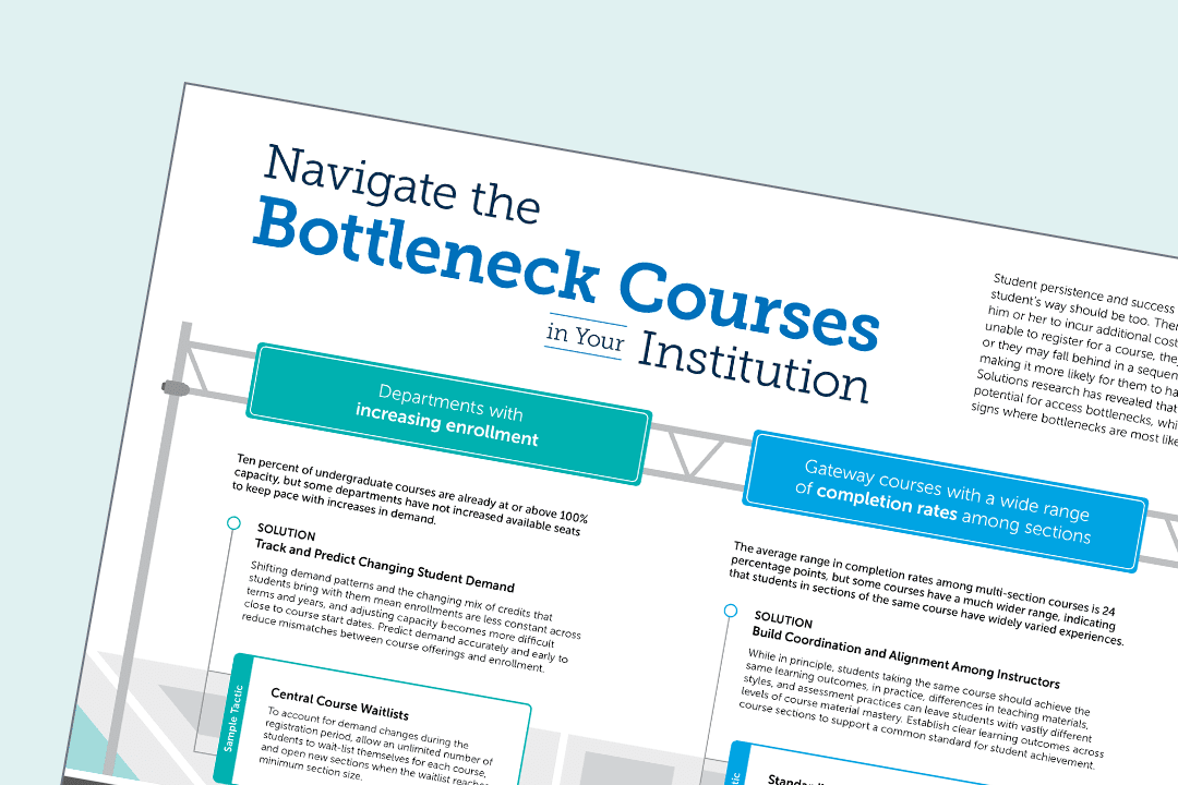 Navigate the Bottleneck Courses in Your Institution | EAB