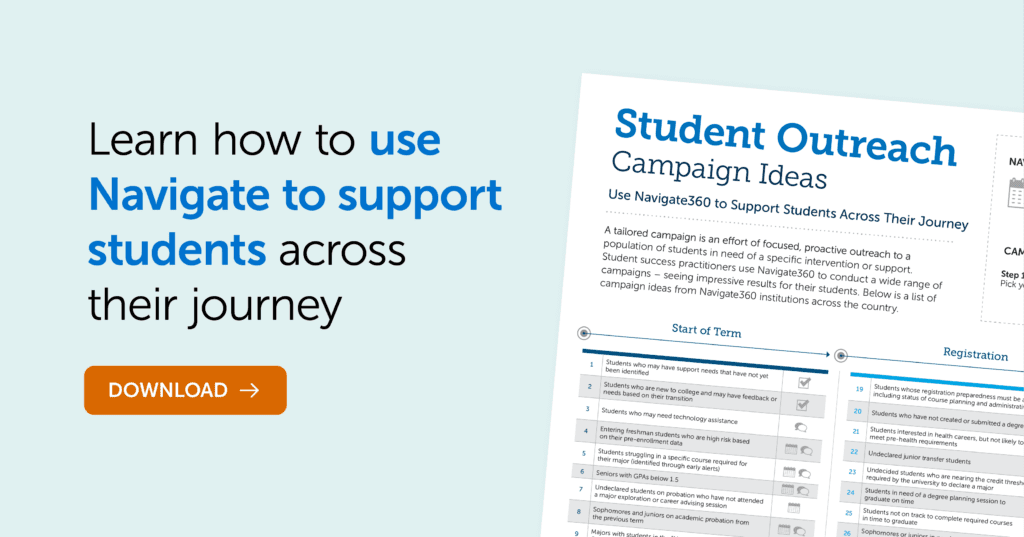 Student outreach campaign ideas | EAB