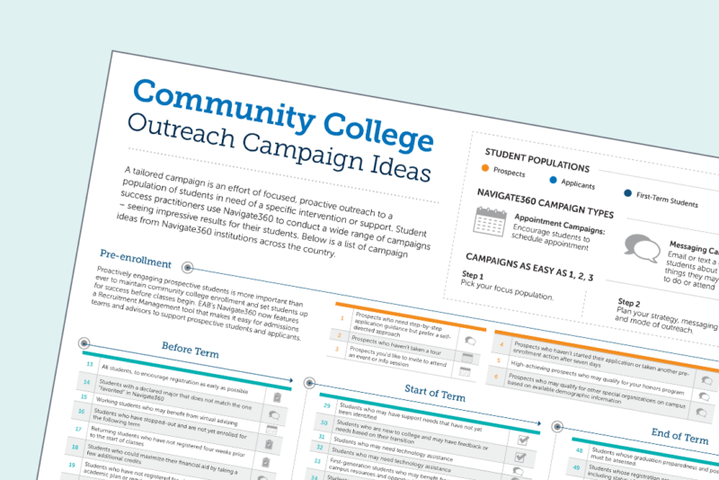 Student Outreach Campaign Ideas | EAB