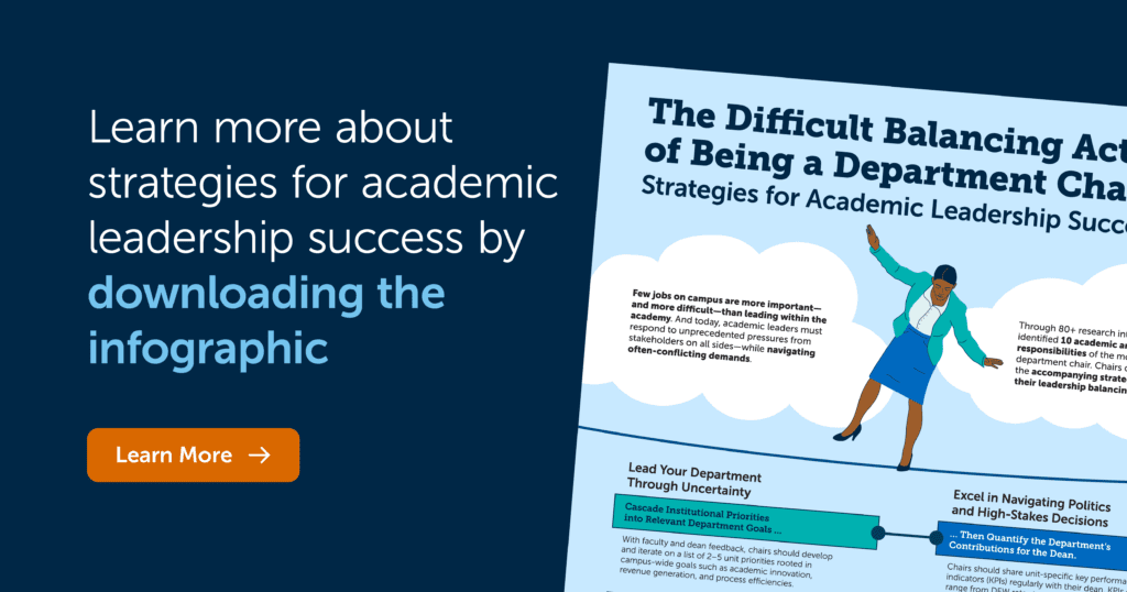 The difficult balancing act of being a department chair | EAB