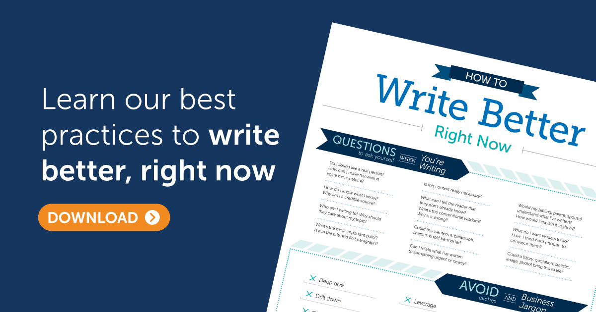 Infographic: How to write better, right now | EAB