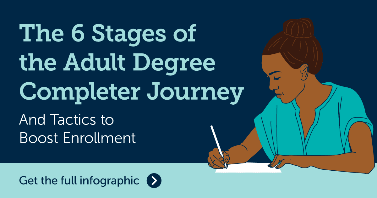 The 6 stages of the adult degree completer journey | EAB